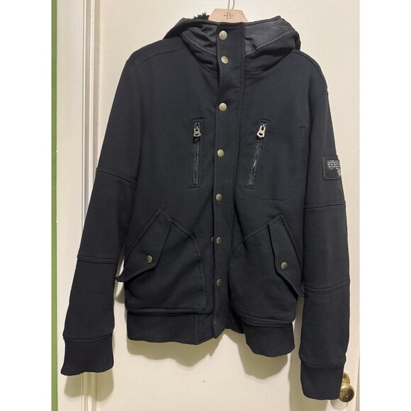 Diesel | Jackets & Coats | Vtg Dieselco Only The Brave Black Military ...